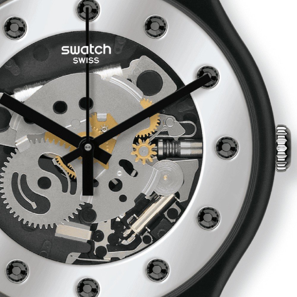 Reloj Swatch Originals Large (41mm) SO29B109 Silver Glam Again • EAN ...