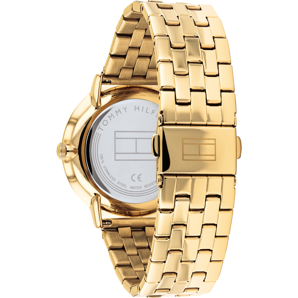 Venta > reloj tommy hilfiger dorado mujer > en stock